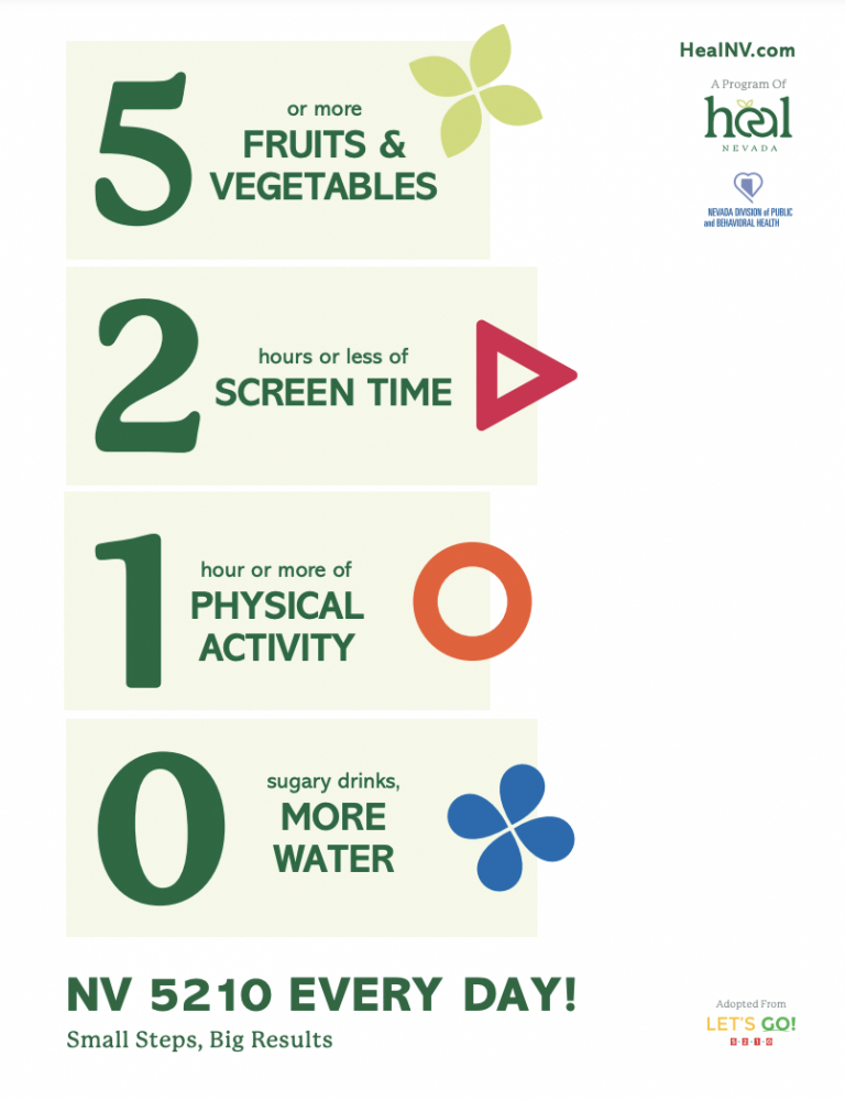 NV 5-2-1-0 Healthy Habits for Families | HealNV
